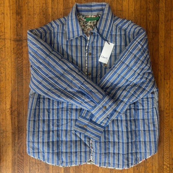 Clare V | Jackets & Coats | Clare V Jacque Jacket Reversible Ditsy ...
